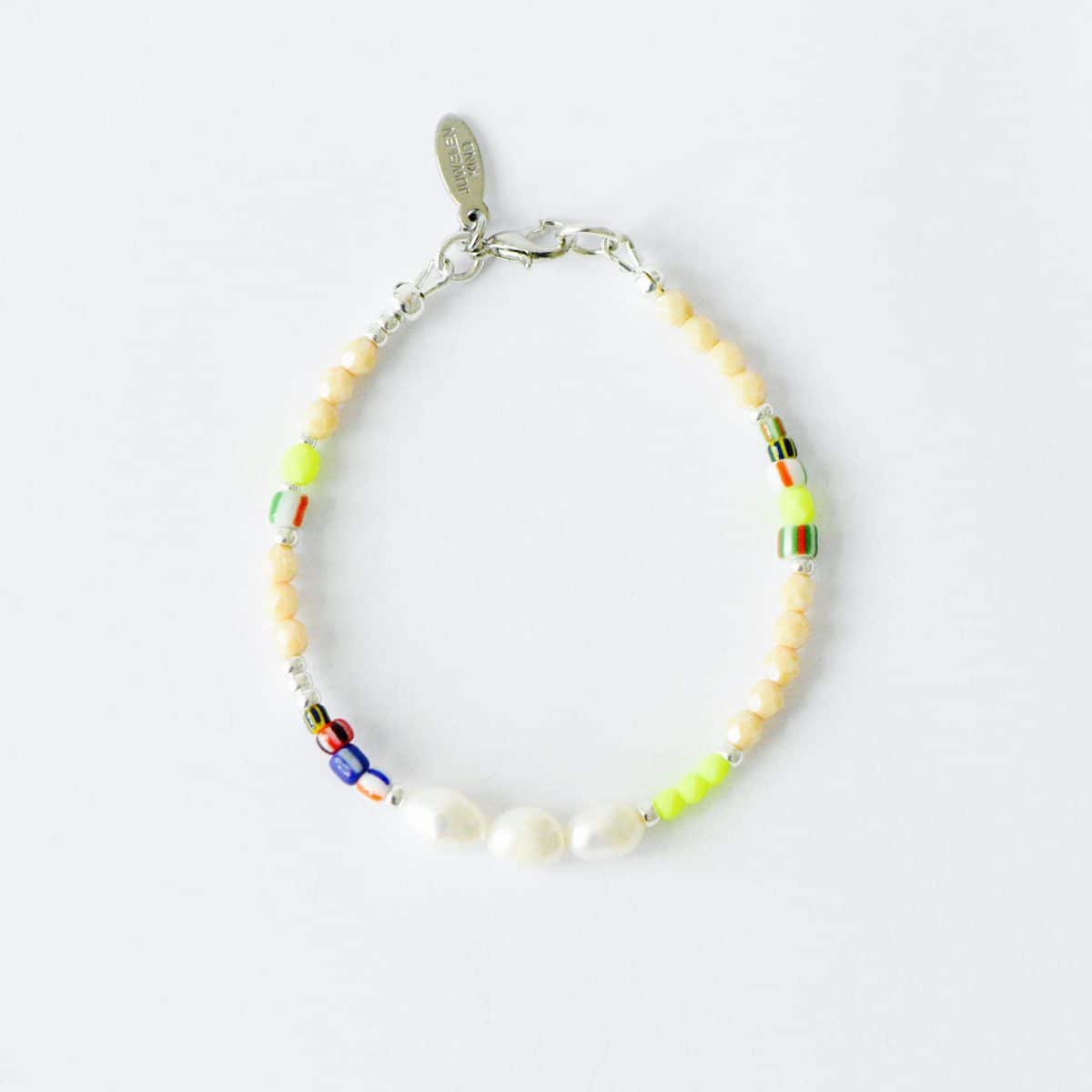 Stylisches Perlenarmband “Amy” Süsswasserperlen mit afrikanischem und ...